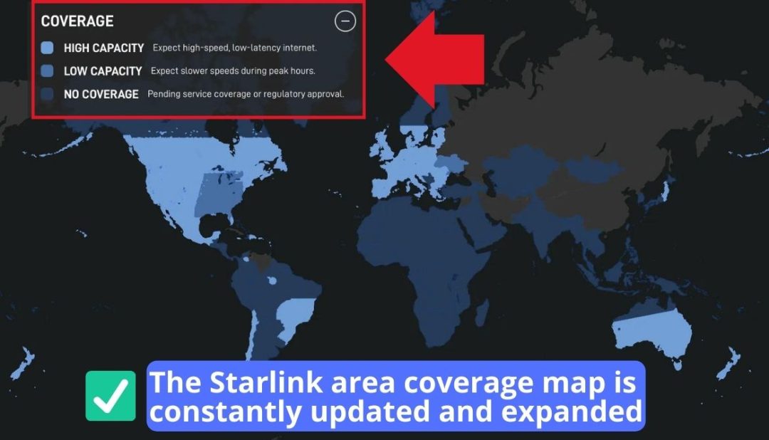 Starlink Internet Coverage Map 2025 : Is Starlink Available in Your Area?
