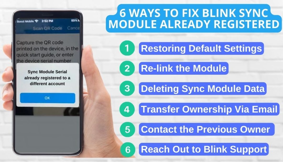 Blink Sync Module Already Registered: 6 Reasons and Best Blink Sync Module Already Registered: 6 Reasons and Best