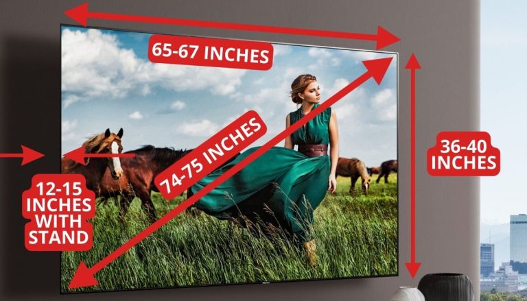 75-Inch TV Dimensions: Uncover TV Sizes of the 8 Top Brands