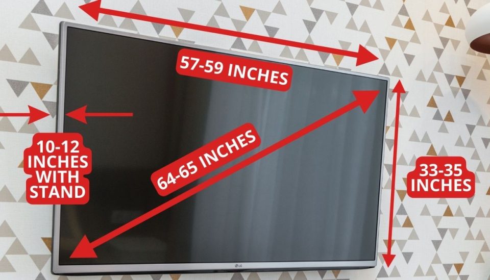 65-inch TV Dimensions: Uncover TV Sizes of the 8 Top Brands