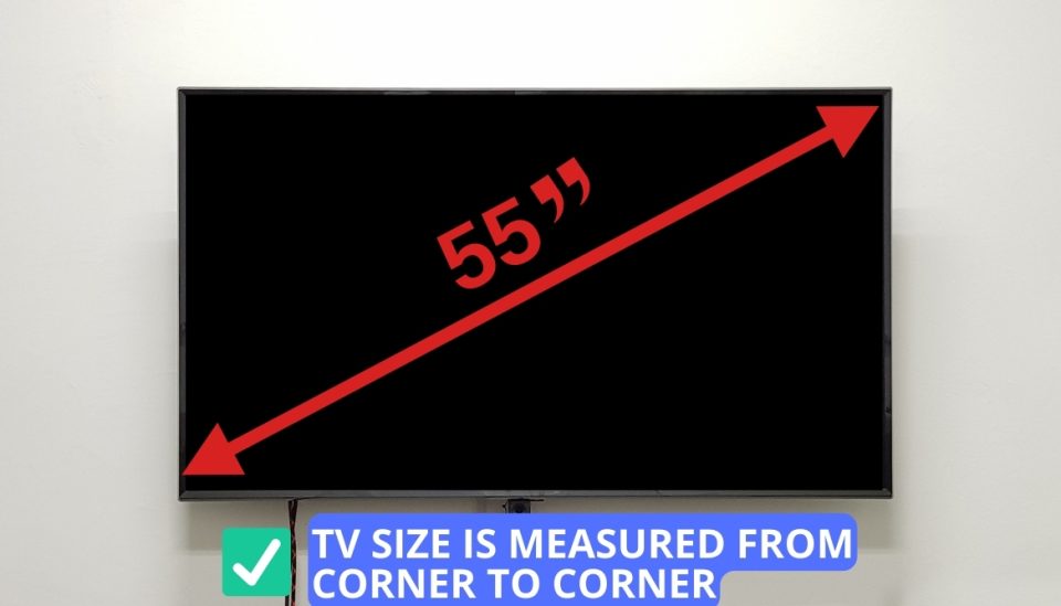 55-Inch TV Dimensions in Inches, Cm, Mm, and Feet